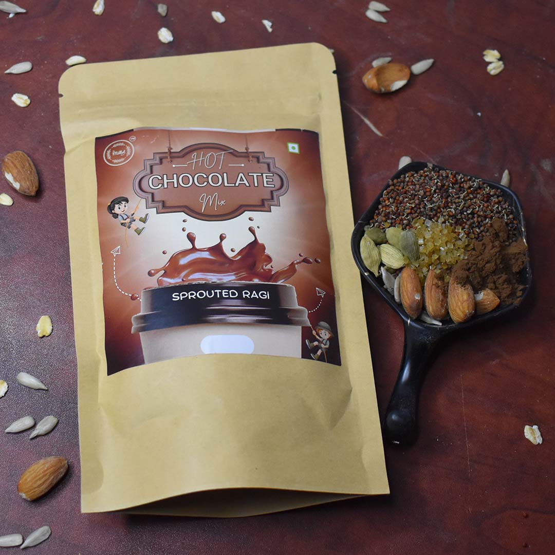 Sprouted Ragi Hot Chocolate mix - The Millet Store