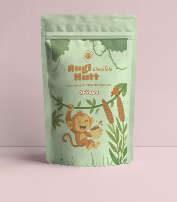 Instant Sprouted Ragi Malt- Chocolate | 2+ years - The Millet Store