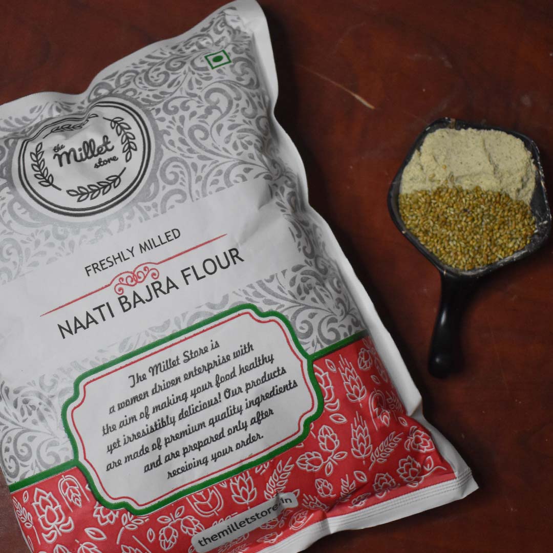Bajra Flour (Pearl Millet Flour) - The Millet Store
