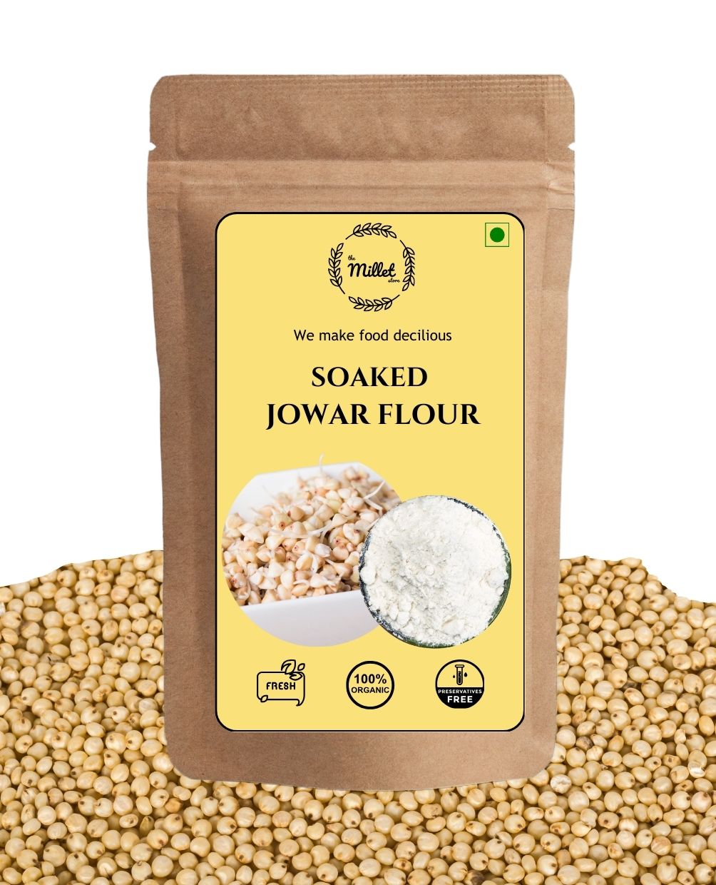 Soaked | Activated Jowar Flour - The Millet Store
