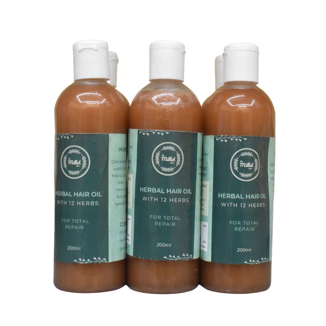 HERBAL HAIR OIL & HERBAL FACE PACKS - The Millet Store