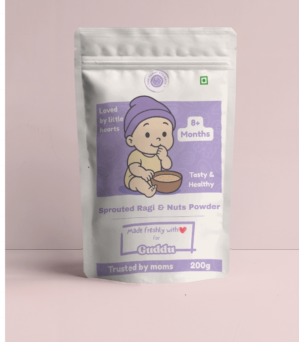 Sprouted Ragi & Nuts Malt Powder - 8+ Months - The Millet Store