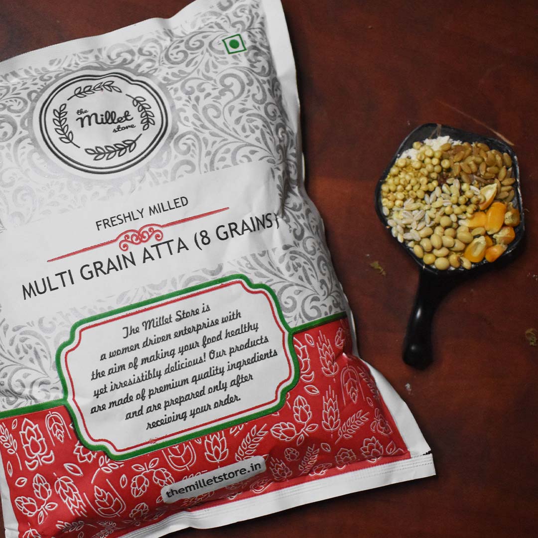 Multi Grain Atta (9 Grains) - The Millet Store